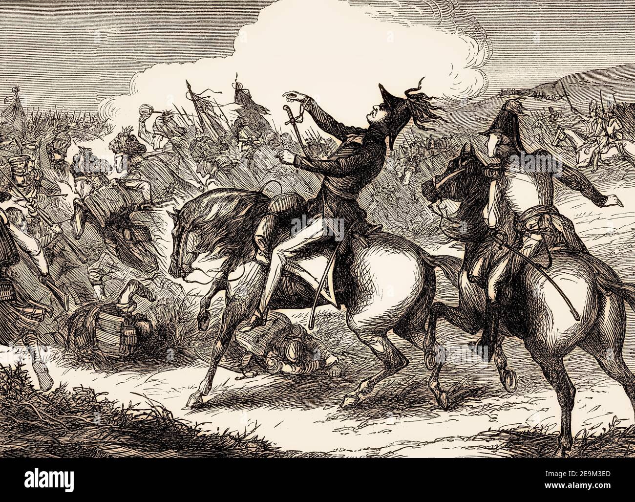 Death of Lieutenant-General Sir Thomas Picton, Battle of Waterloo, 18 ...