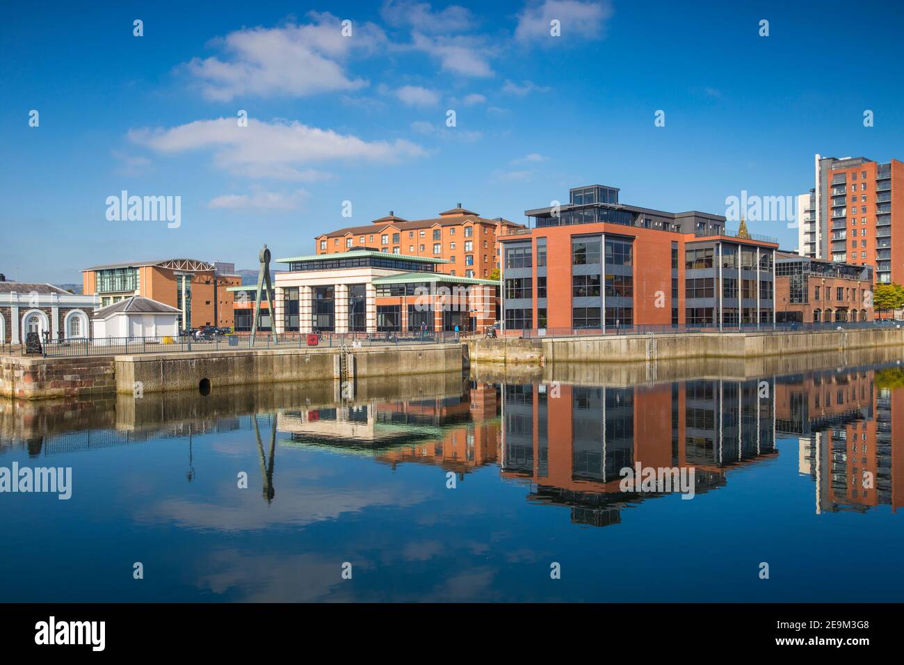 United Kingdom, Northern Ireland, Belfast, Clarendon Dock Stock Photo ...