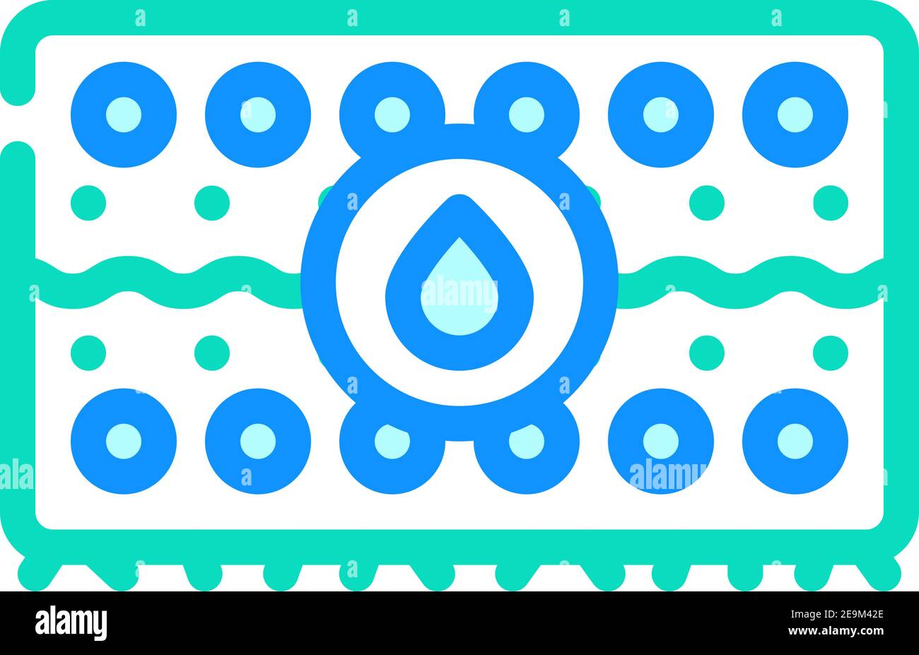 water absorption color icon vector illustration flat Stock Vector Image ...