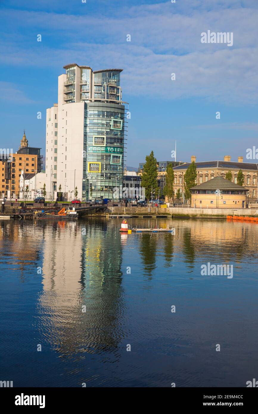 United Kingdom, Northern Ireland, Belfast, The Boat building on the ...
