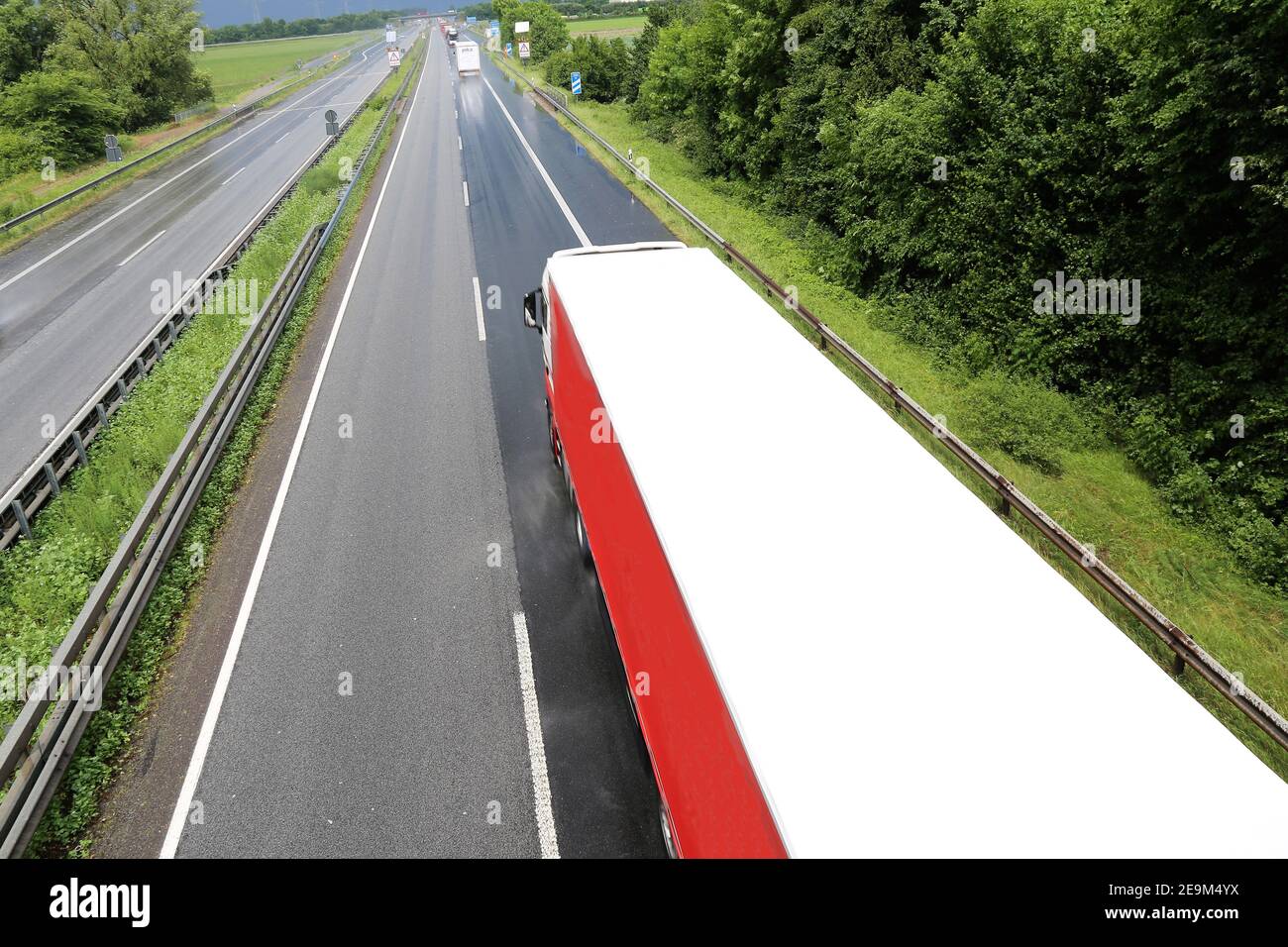 Motorway, freeway in Germany Stock Photo - Alamy