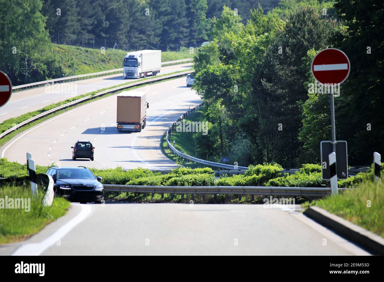 Three lane motorway hi-res stock photography and images - Alamy