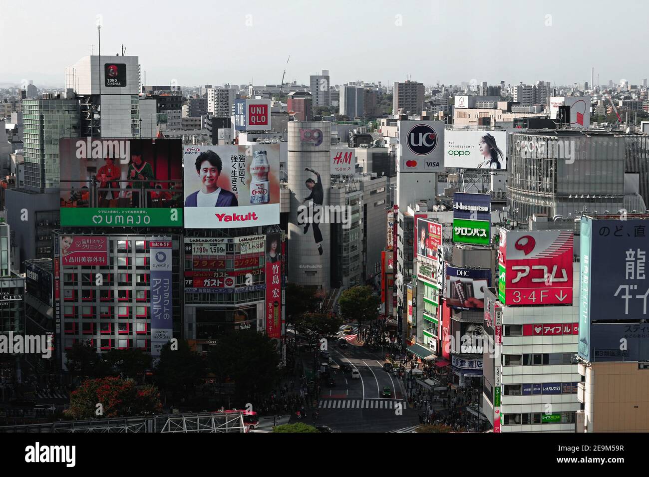 Shibuya street view Stock Photo - Alamy