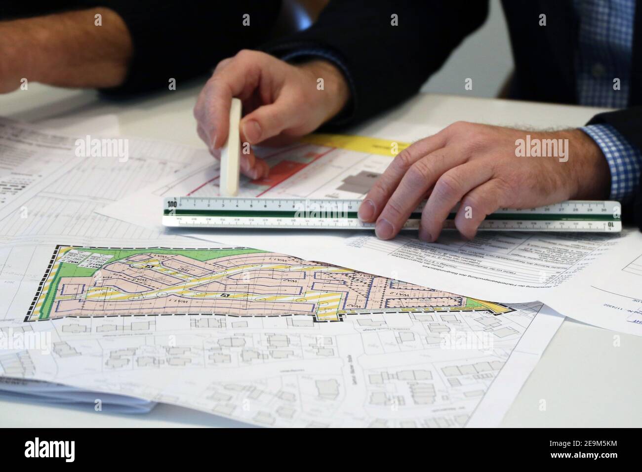 Symbol image: Urban Development plan Stock Photo - Alamy