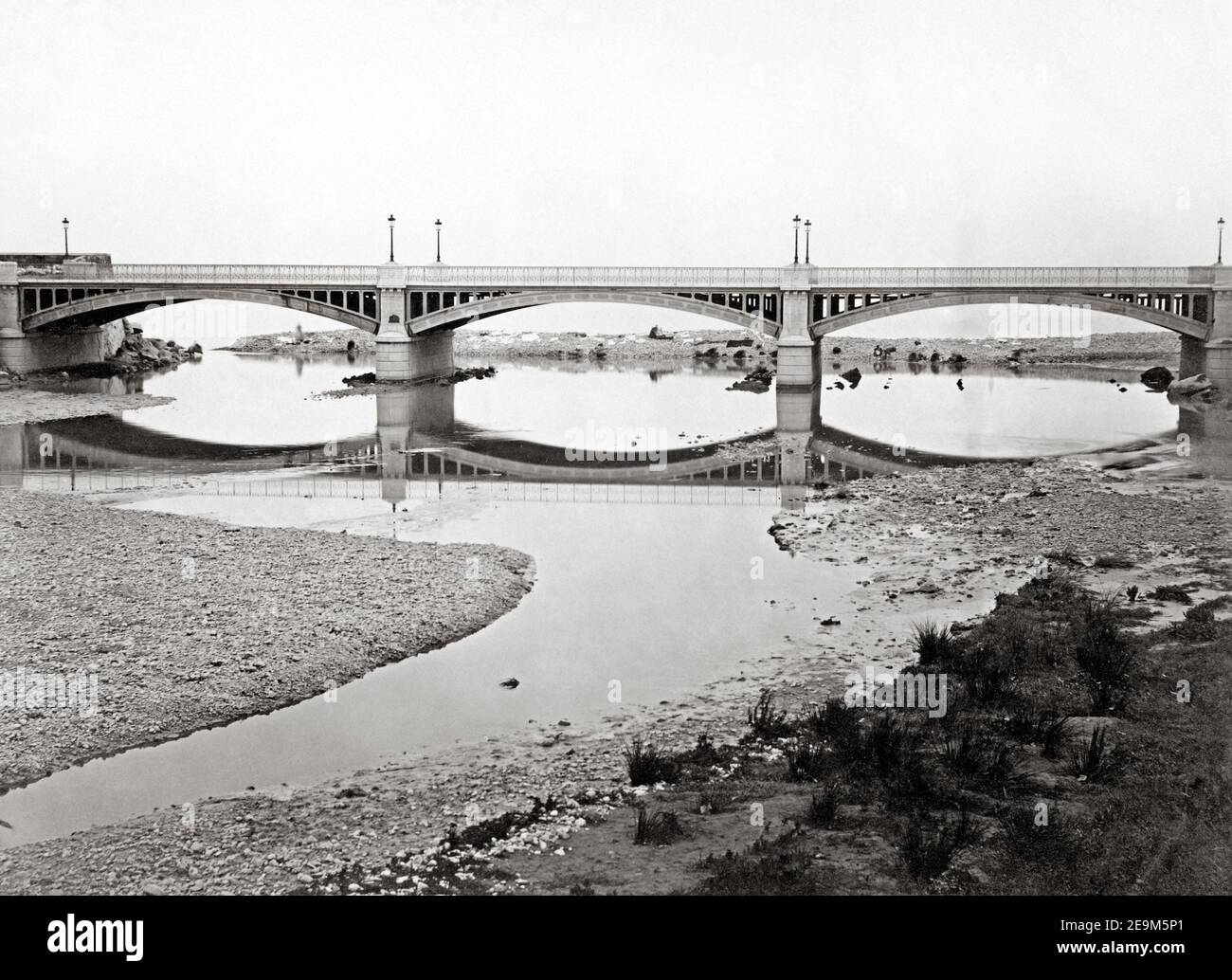Late 19th century photograph - Napoleon III Bridge, Nice, France, c ...