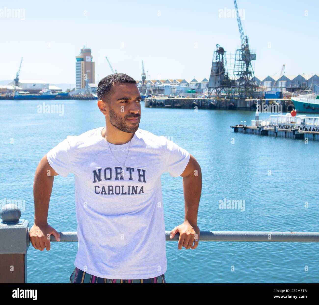 Waterfront- Cape Town, South Africa - 03-02-2021 Stylish Capetonian man ...