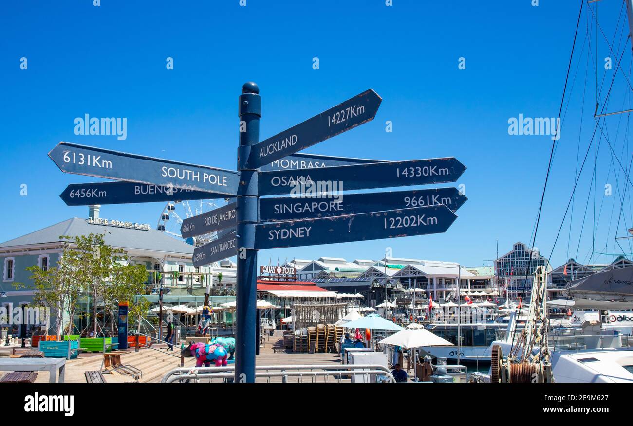 Waterfront- Cape Town, South Africa - 03-02-2021 Close up view of blue ...
