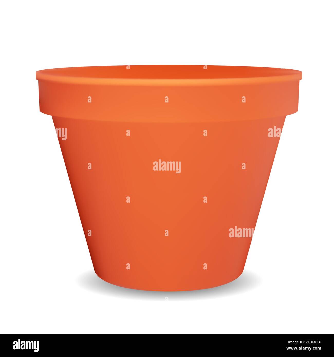 Realistic 3d flower pot. design element. Vector Illustration Stock ...