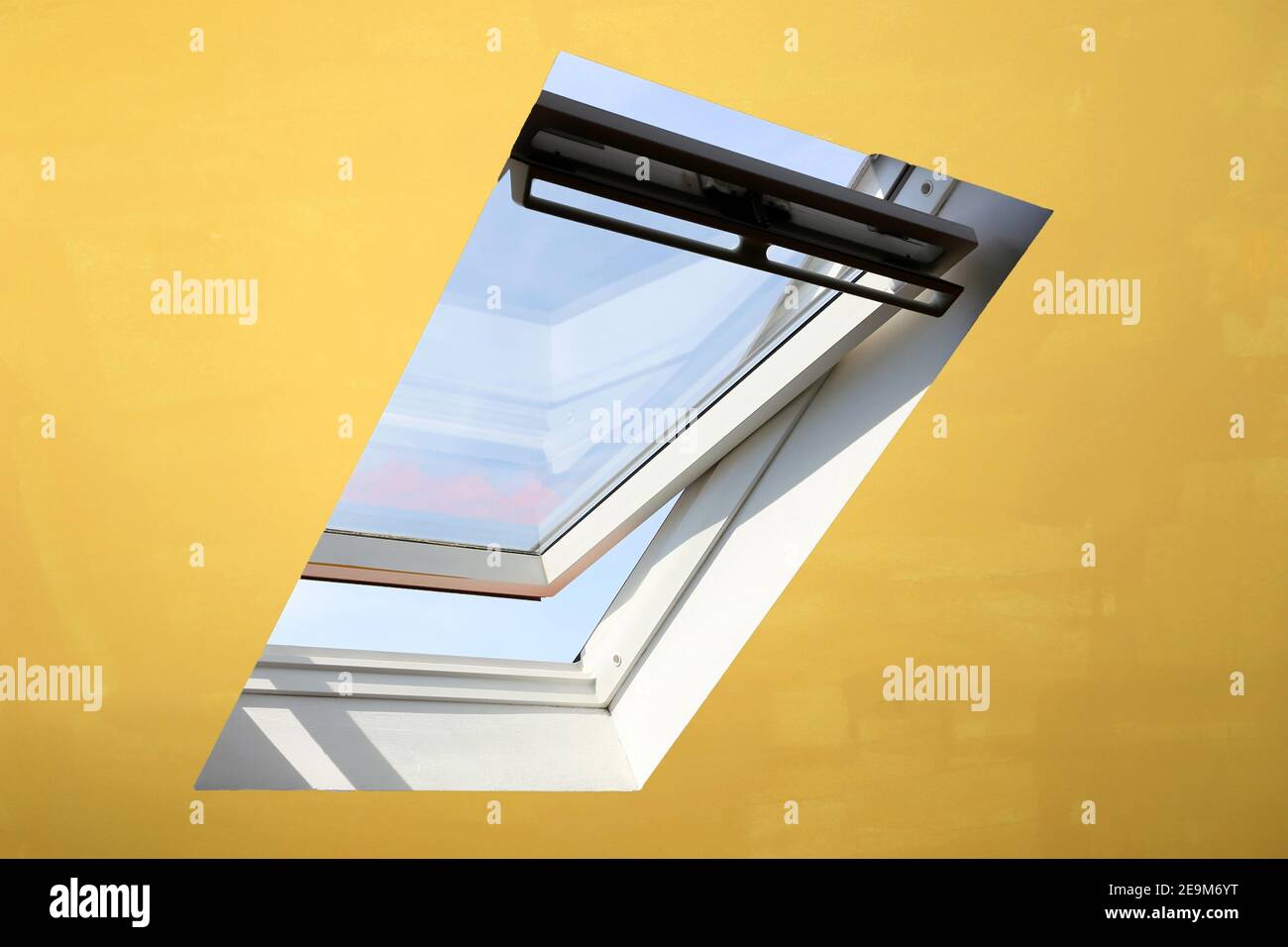 Interior view from a new roof window Stock Photo - Alamy