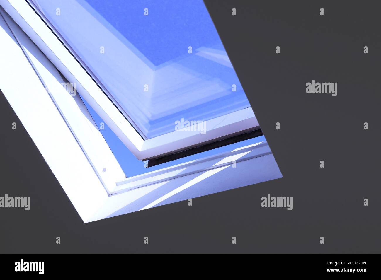 Interior view from a new roof window Stock Photo - Alamy