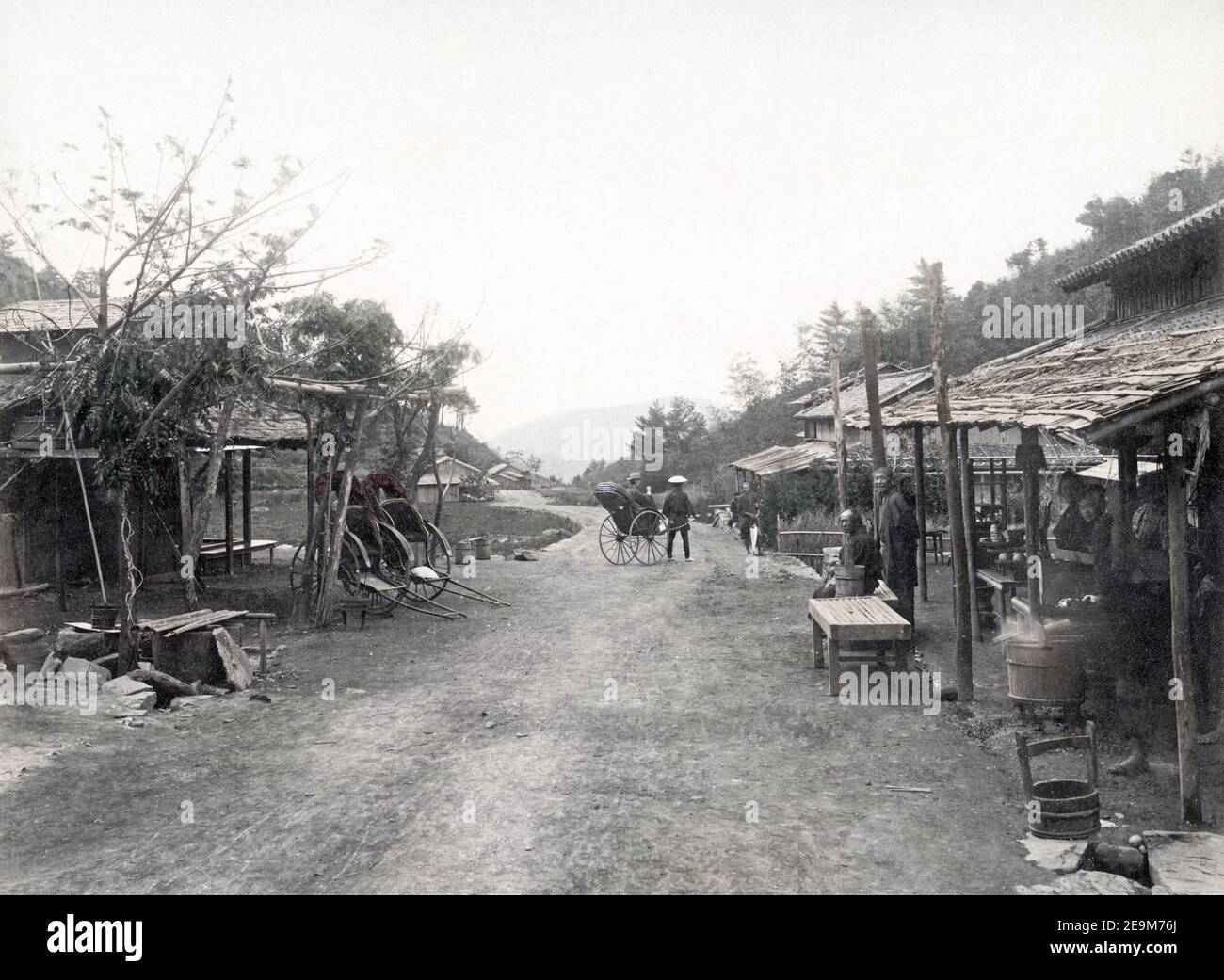 Late 19th century photograph - On the road to Moji, Japan, c.1880's ...