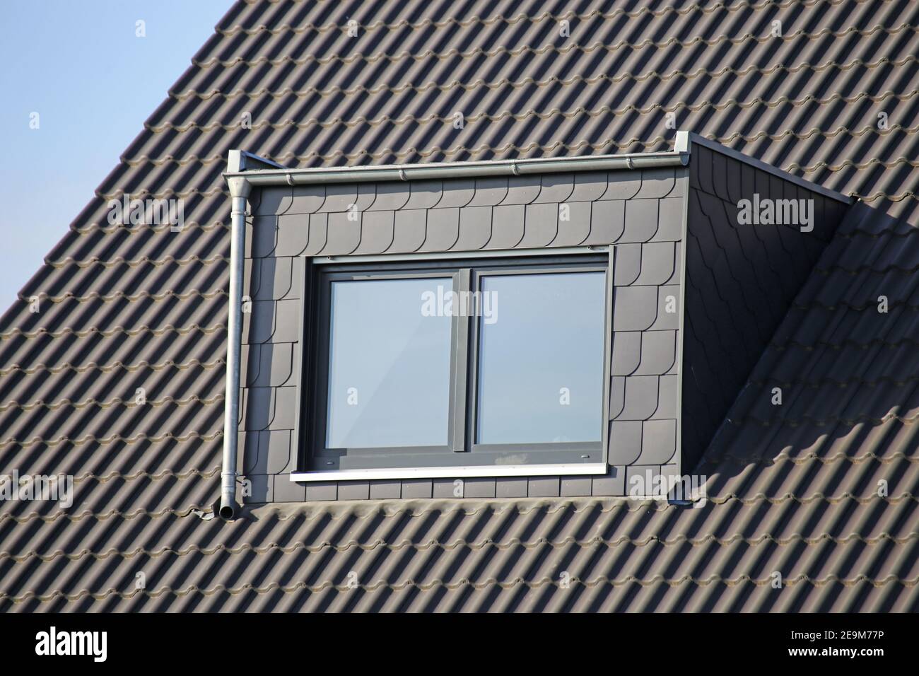 Dormer with slate cladding Stock Photo - Alamy