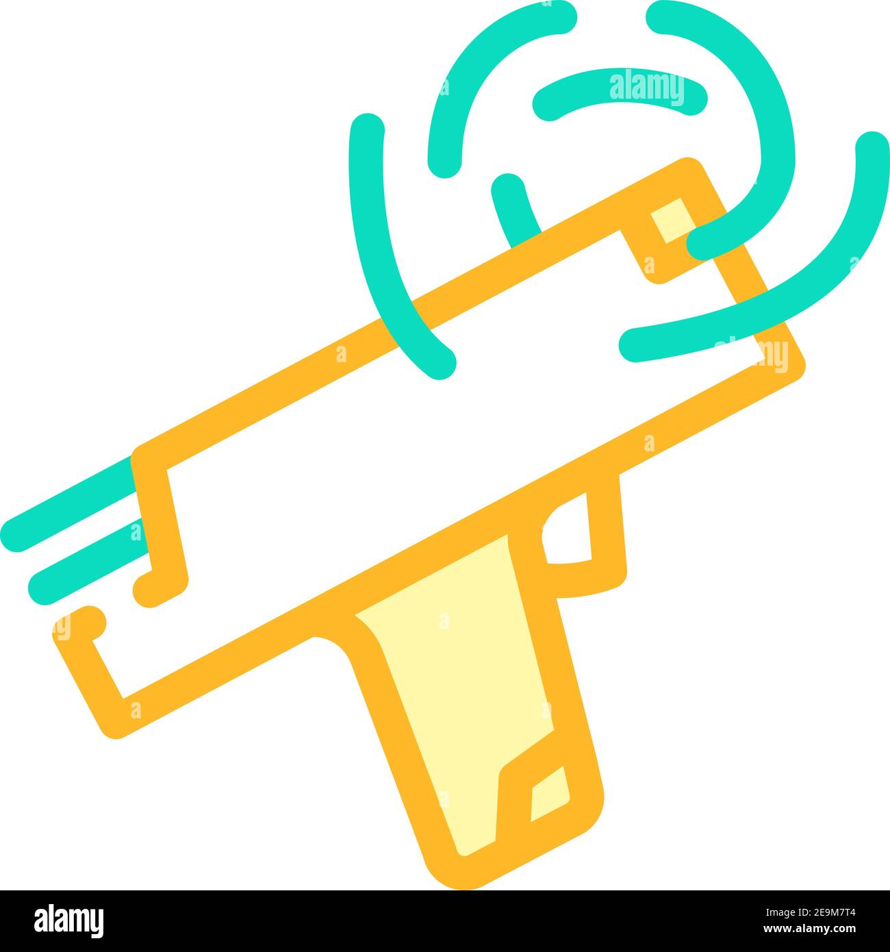 money gun machine color icon vector illustration Stock Vector Image ...