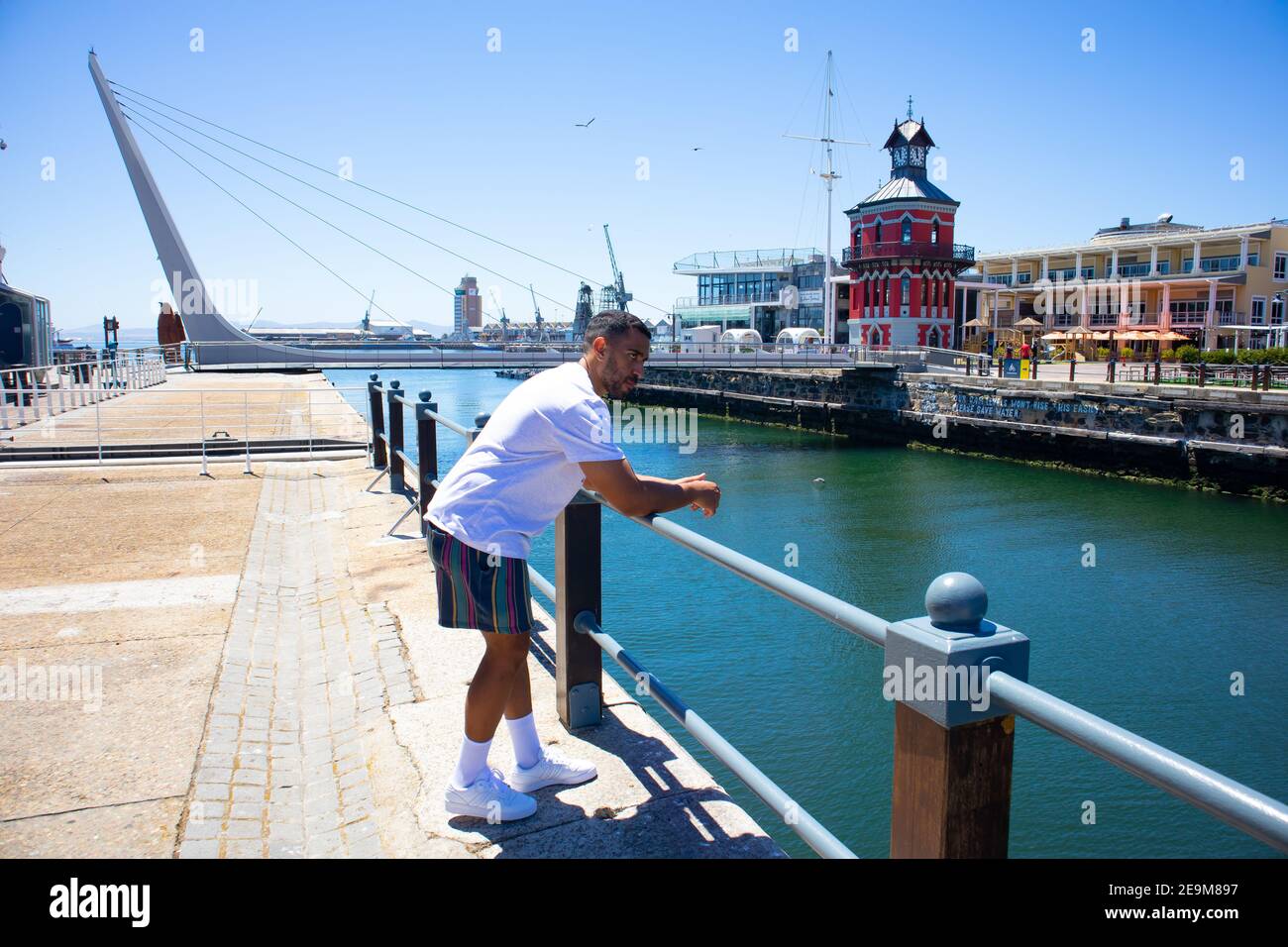 Waterfront- Cape Town, South Africa - 03-02-2021 South African man ...