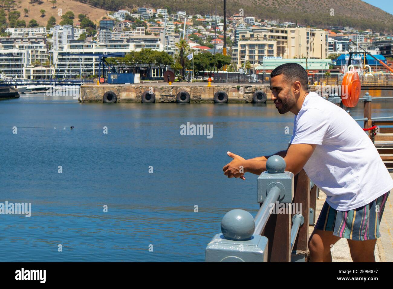 Waterfront- Cape Town, South Africa - 03-02-2021 South African man ...