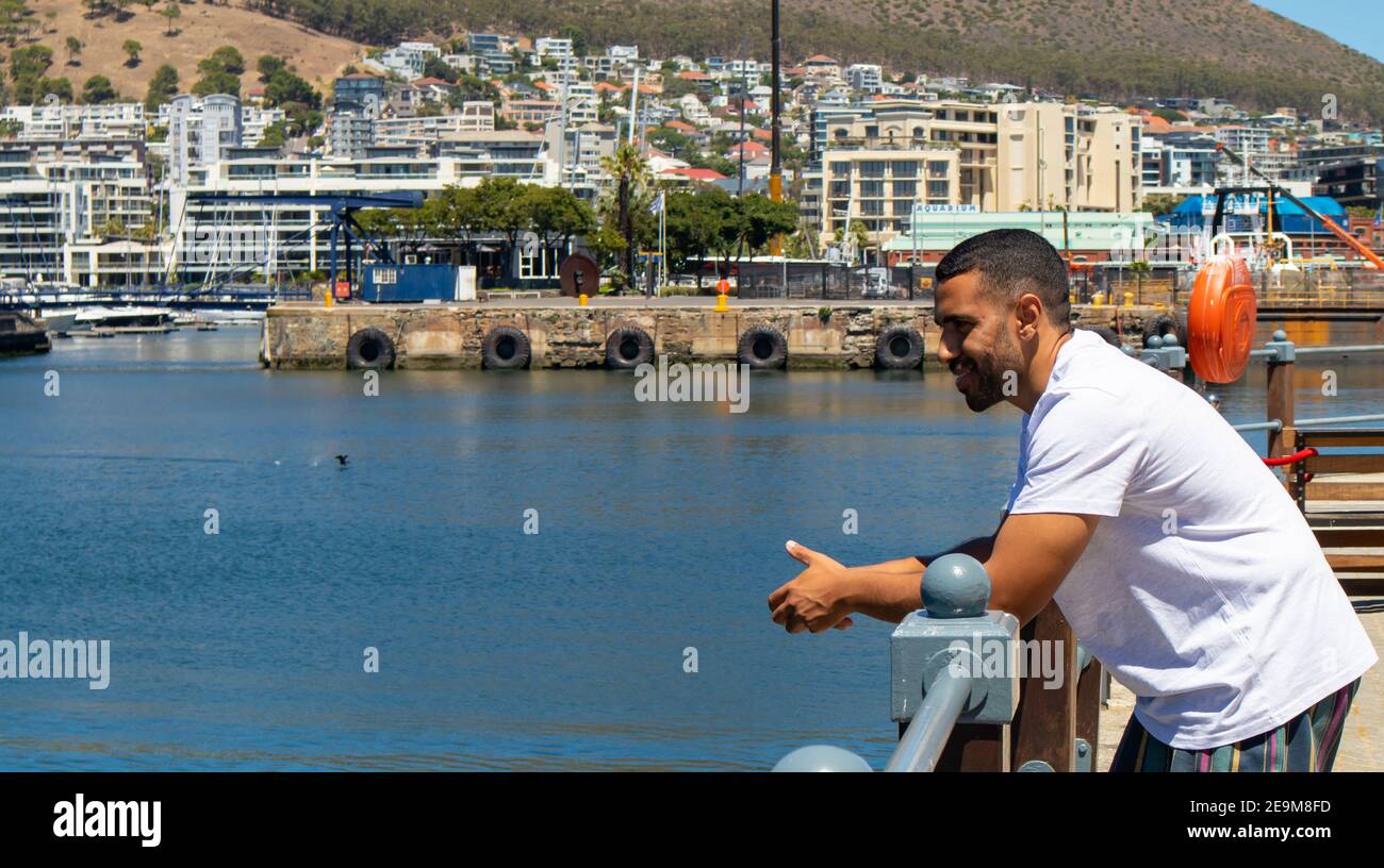 Waterfront- Cape Town, South Africa - 03-02-2021 South African man ...