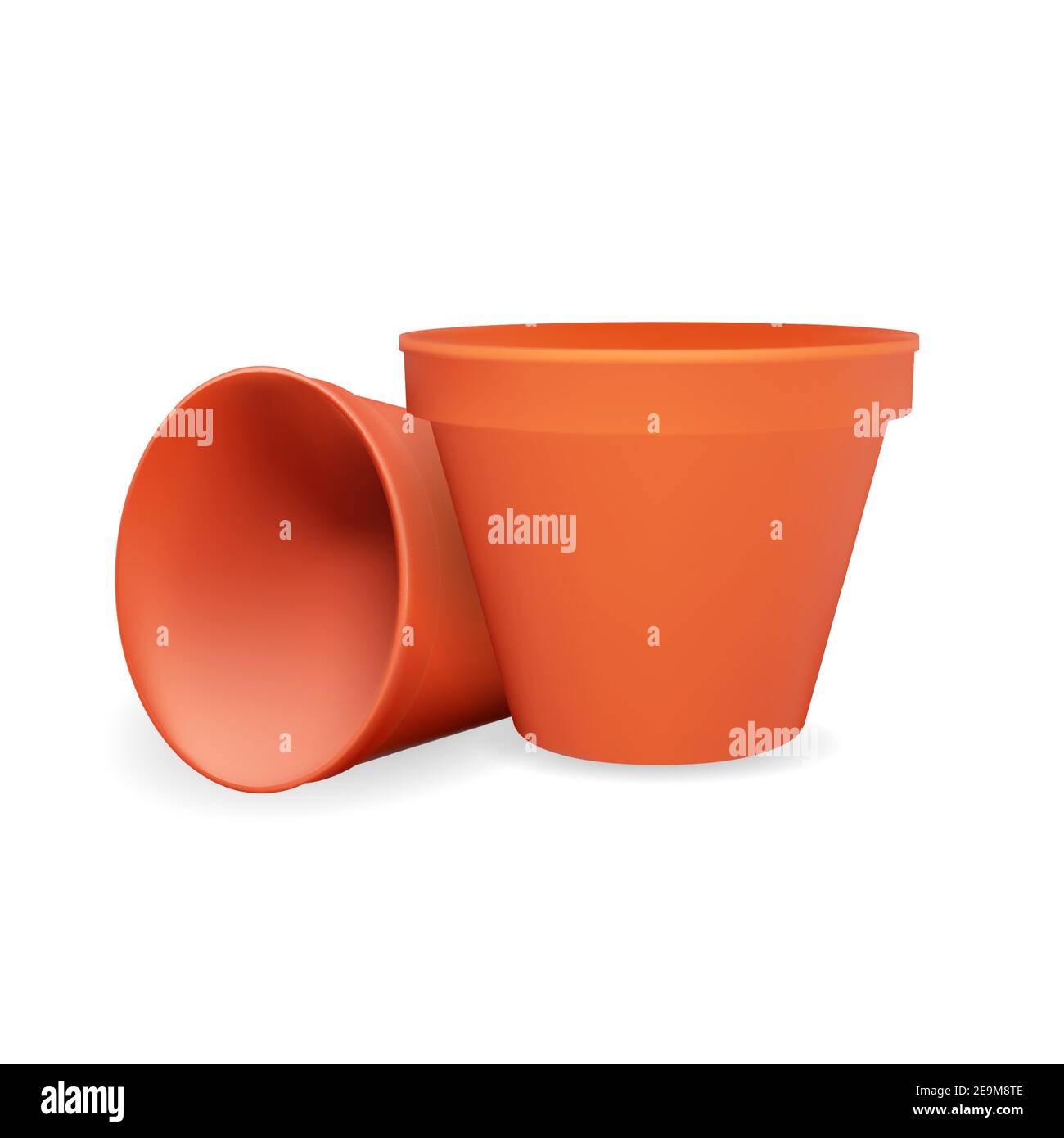 Realistic 3d flower pot. design element. Vector Illustration Stock ...