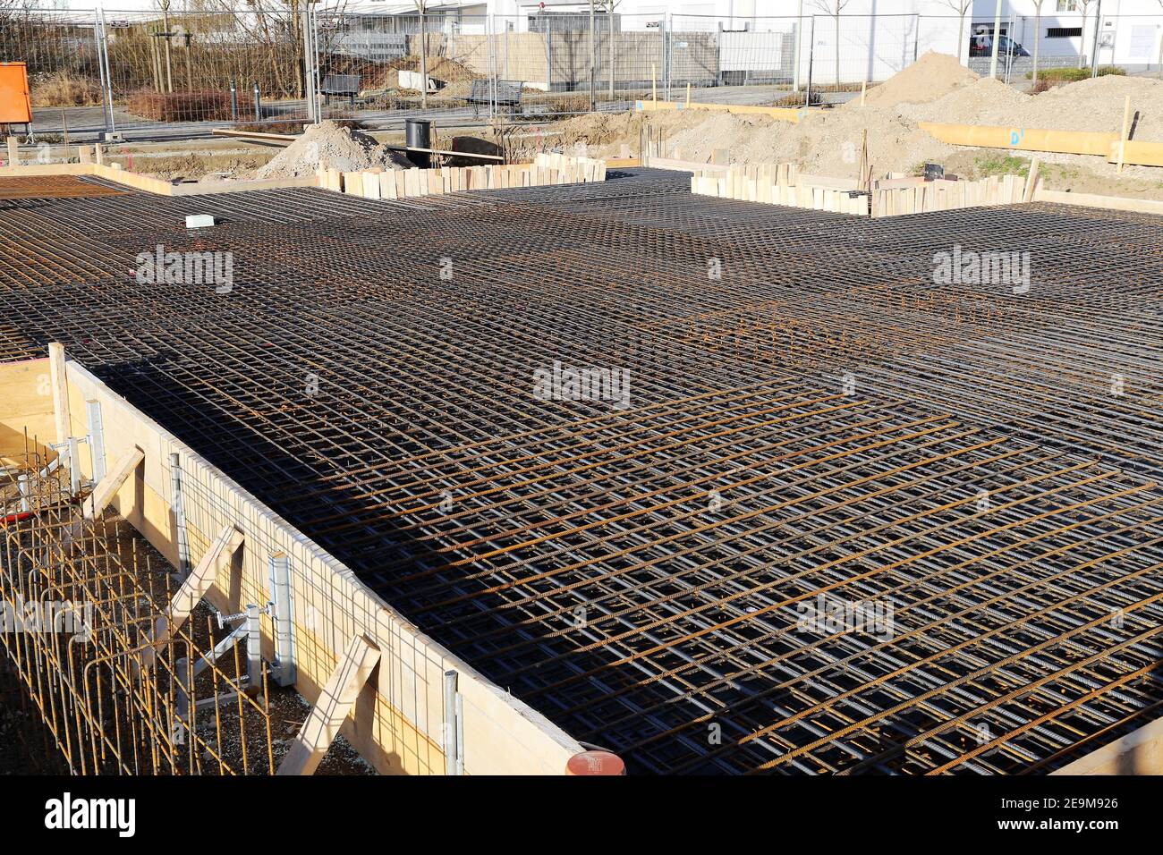 Construction site of a residential building Stock Photo - Alamy