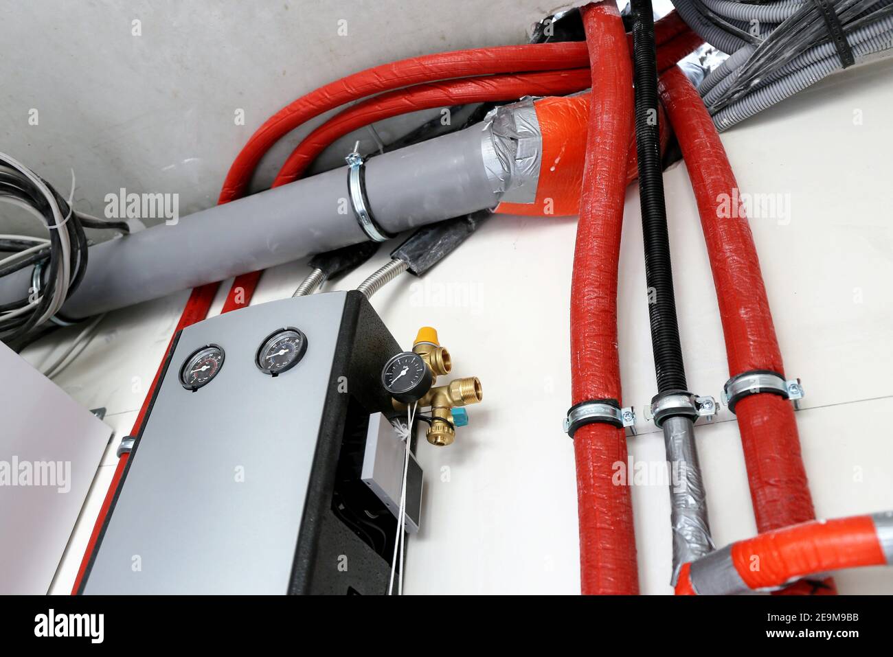 Installation of new gas boiler hi-res stock photography and images - Alamy