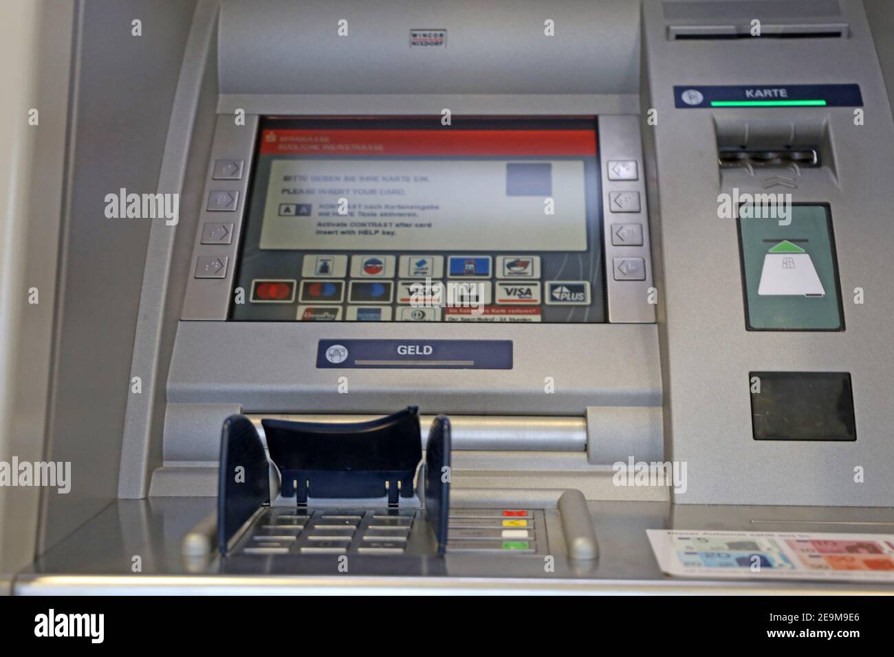Euro notes atm hi-res stock photography and images - Alamy