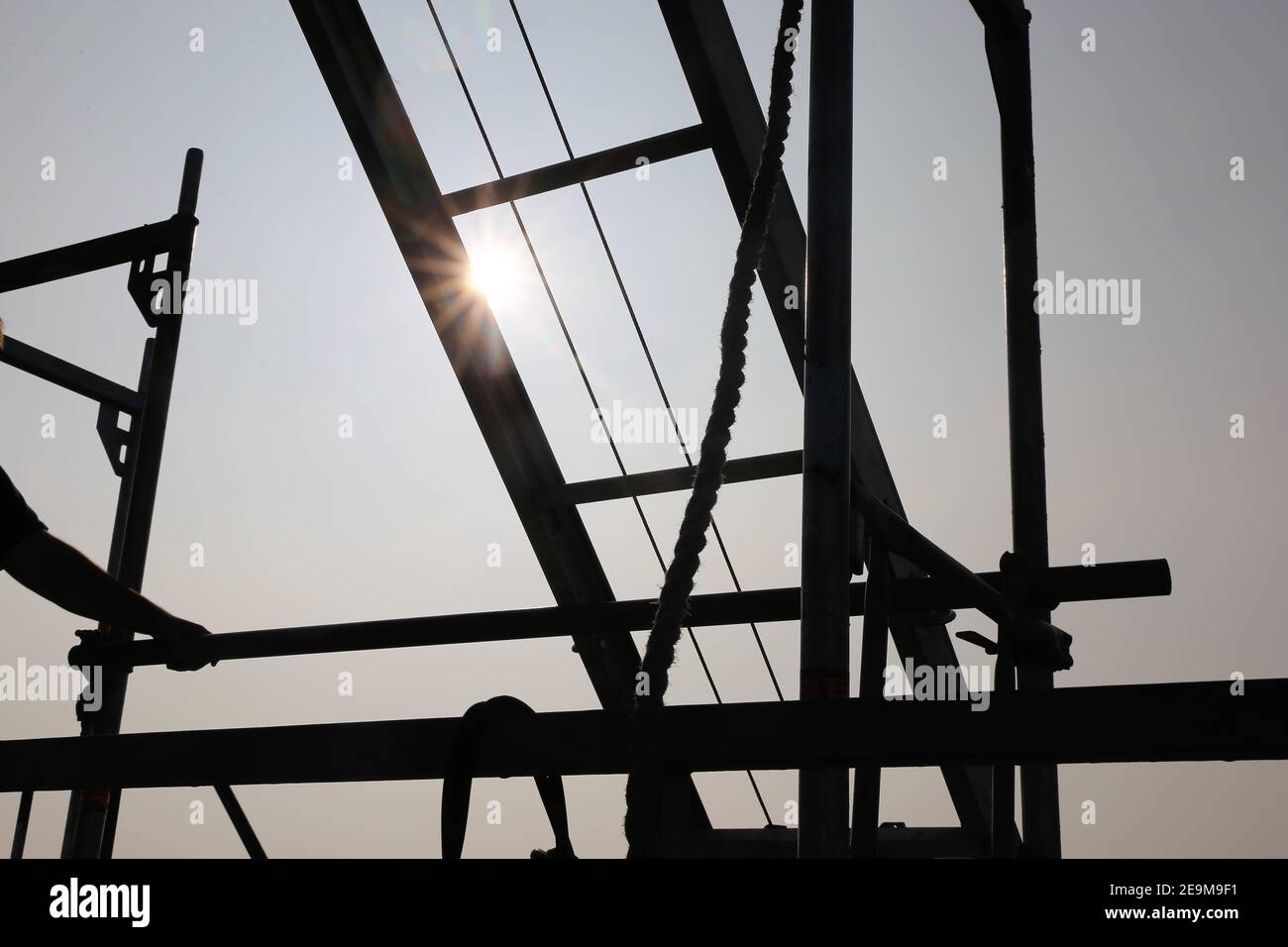 Scaffold close up hi-res stock photography and images - Alamy