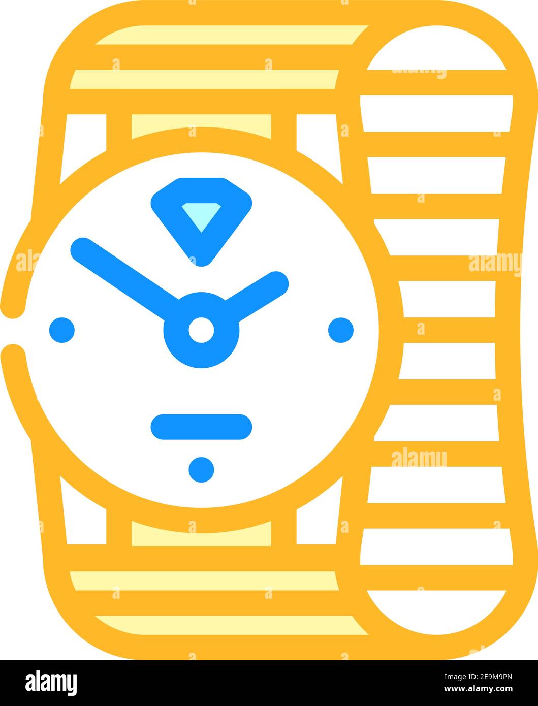 gold watches color icon vector illustration flat Stock Vector Image ...