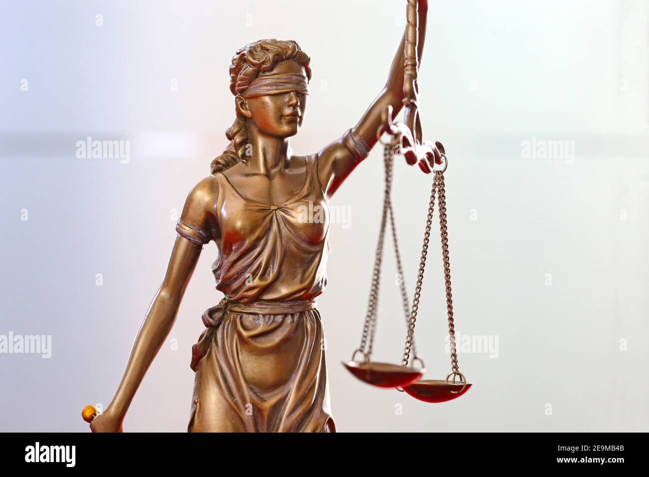 Close-up of a Justitia as a symbol for law, justice etc Stock Photo - Alamy