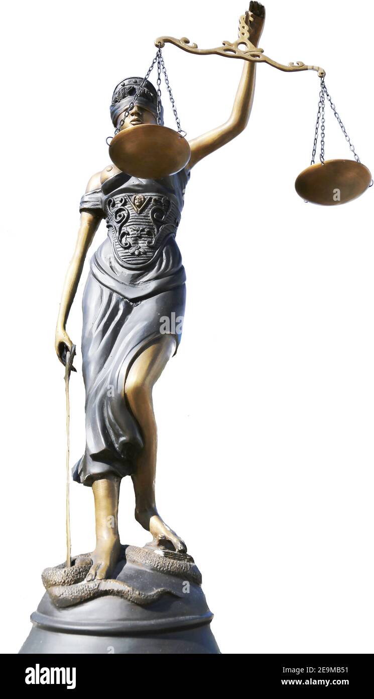Justitia, symbol of law and justice Stock Photo - Alamy
