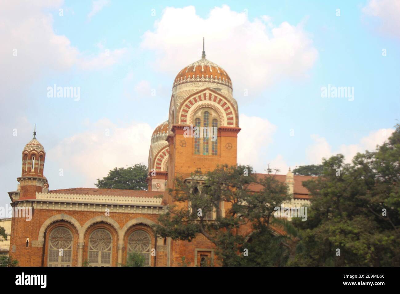 Colonial building of the University of Madras in Chennai, Tamil Nadu ...