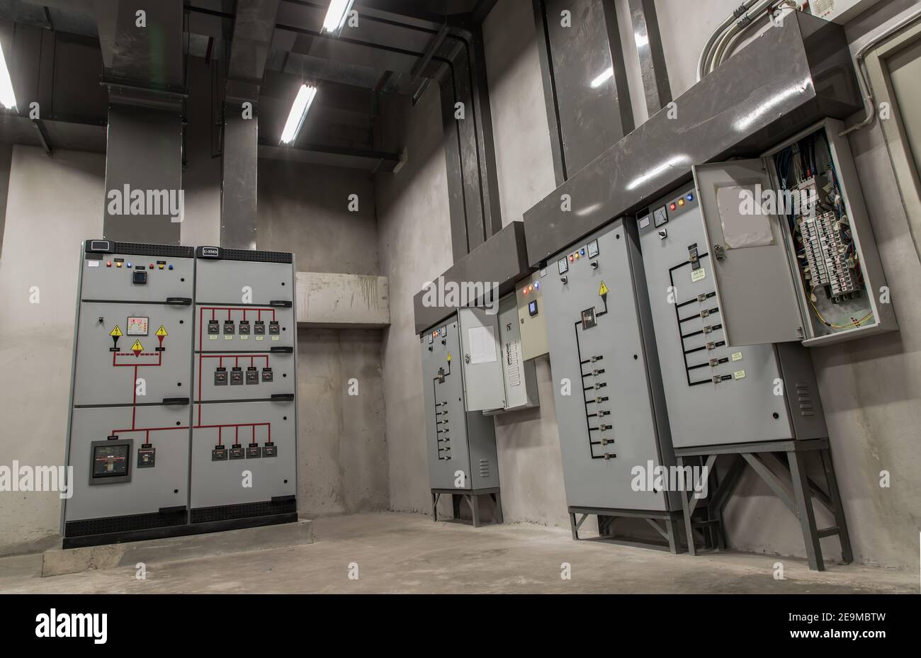 Electric voltage control room. No focus, specifically Stock Photo - Alamy
