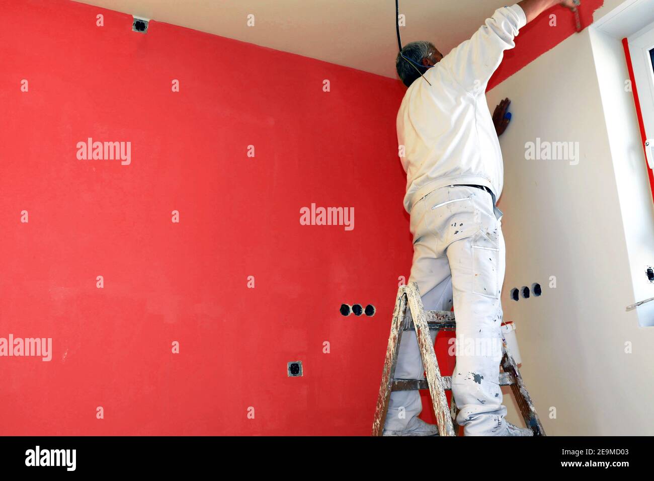 Painting works, wall painting Stock Photo - Alamy