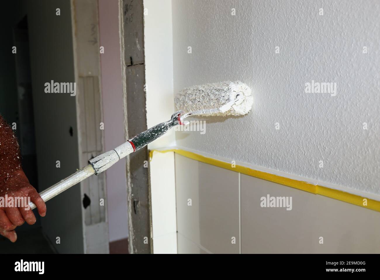 Painting works, wall painting Stock Photo - Alamy