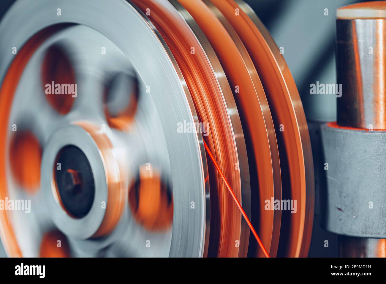 Production of cable wire at cable factory Stock Photo - Alamy