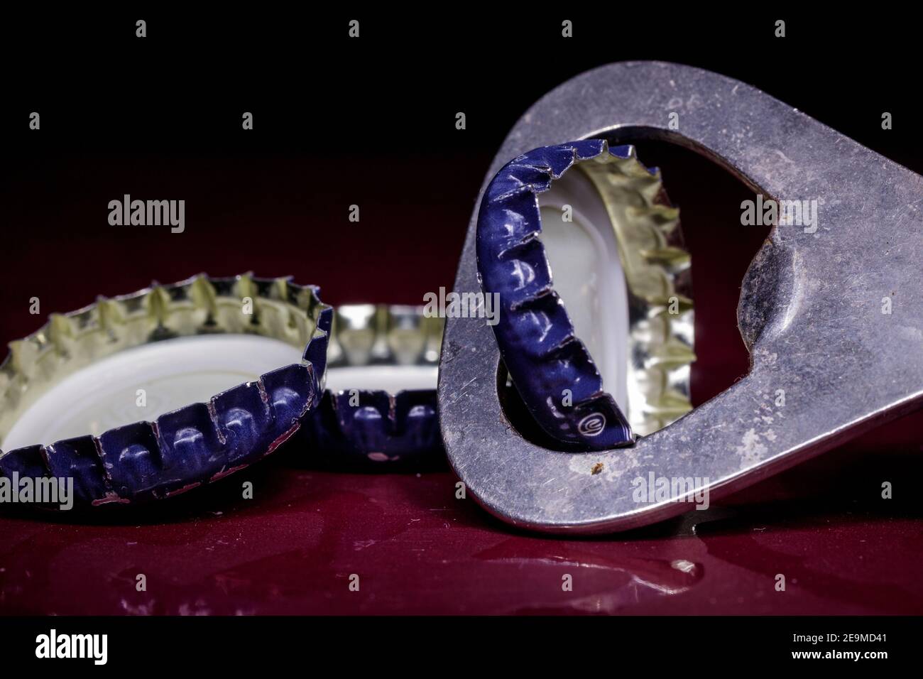 Beer bottle caps Stock Photo - Alamy