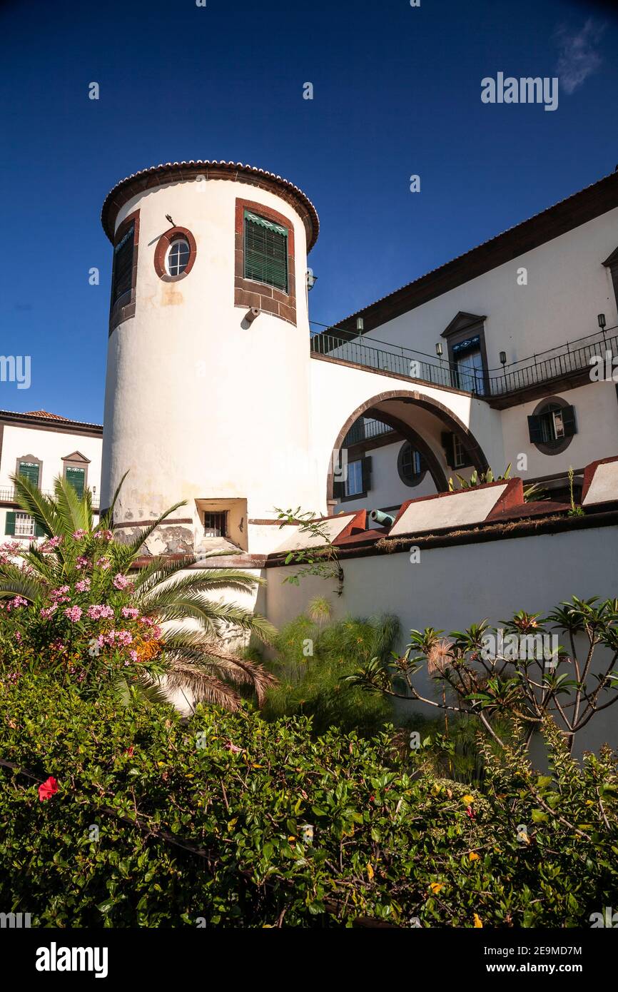 Whitewashed building, Madeira, Portugal Stock Photo - Alamy