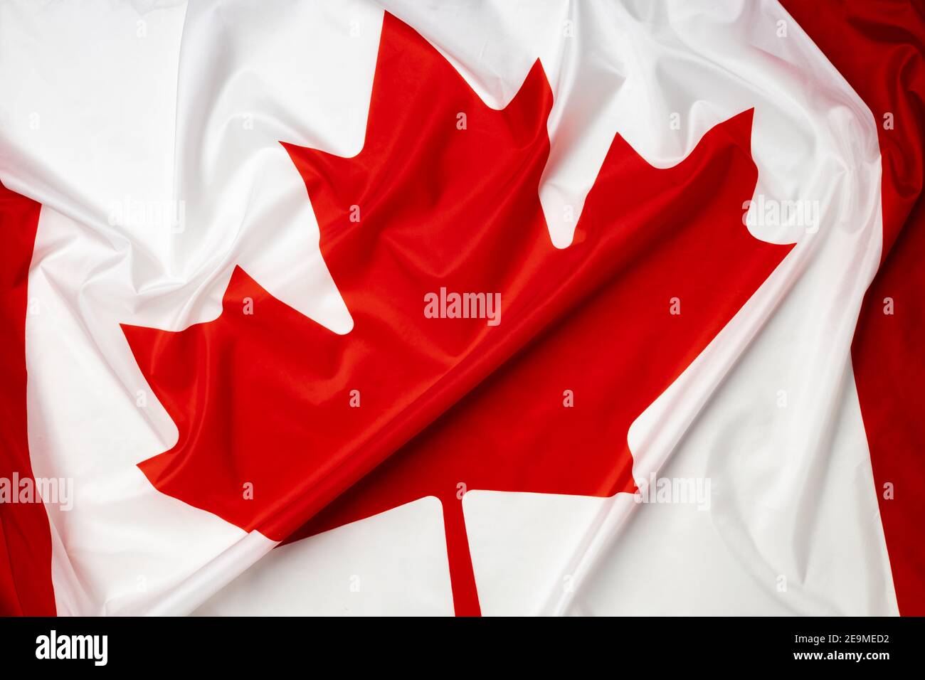 Canada flag wavy fabric hi-res stock photography and images - Alamy