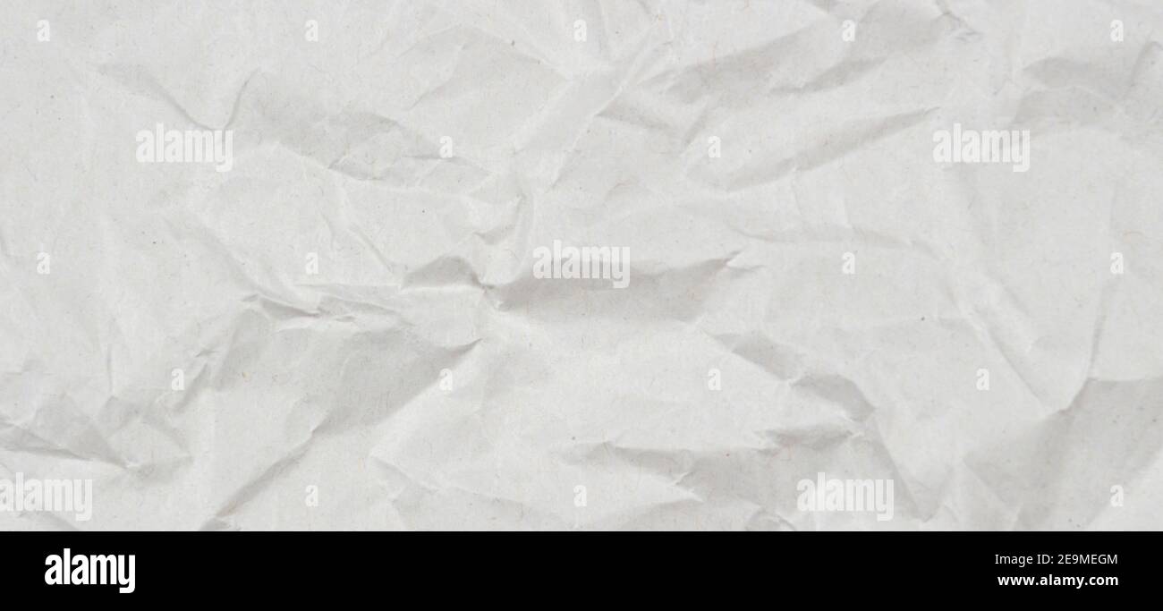 Light gray crumpled wrapping paper texture background, top view Stock ...