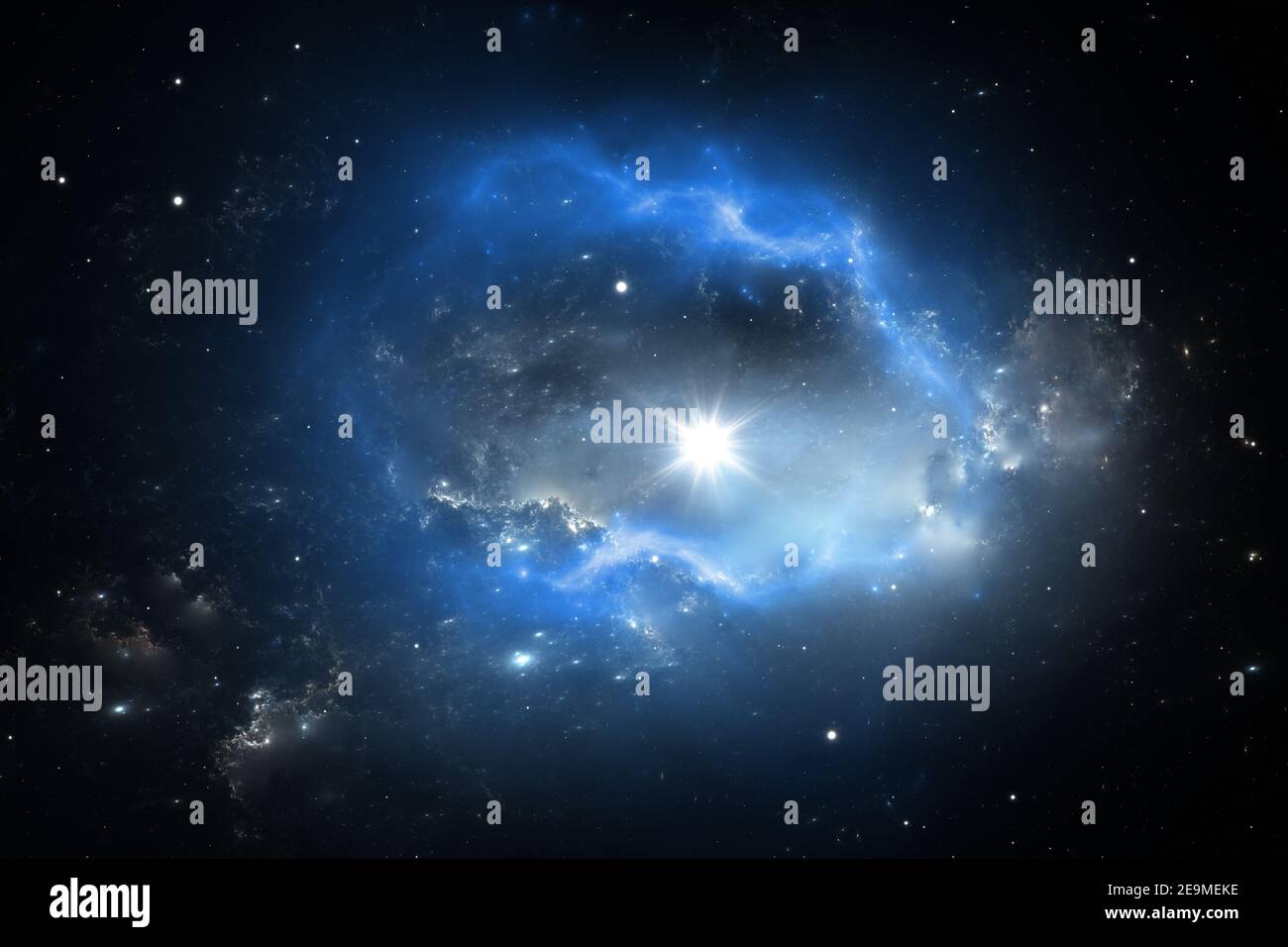 Supernova explosion in the Universe. The spectacular explosion of a ...