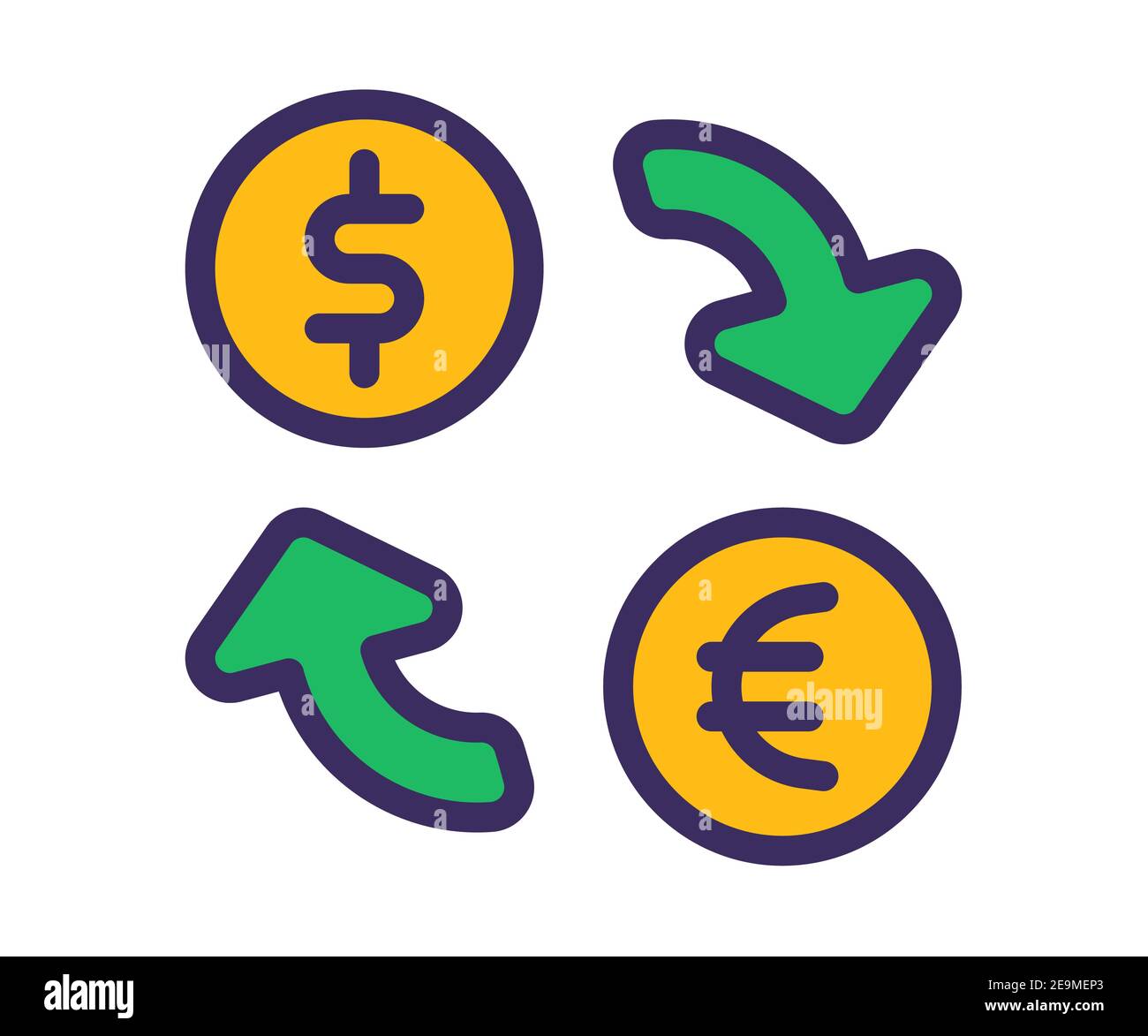 rate conversion exchange single isolated icon with filled line style ...