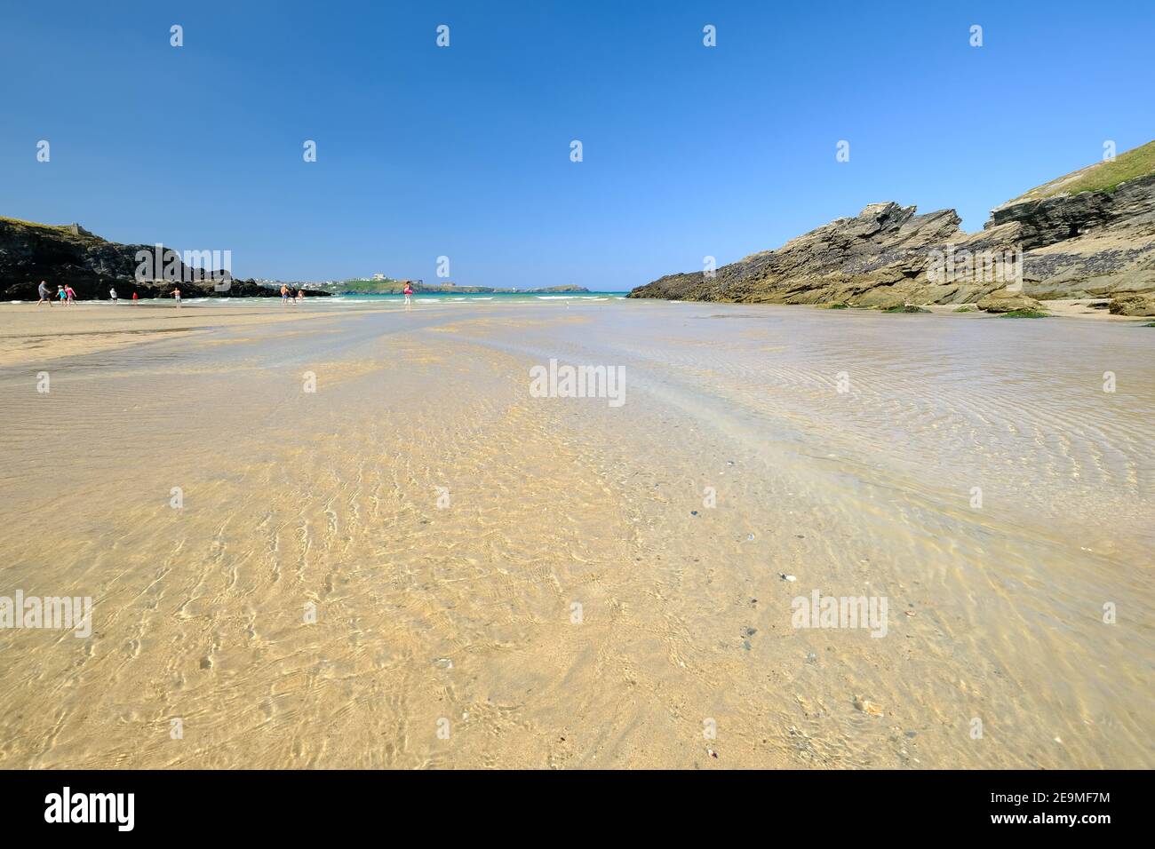 Porth Beach, Newquay, Cornwall, UK Stock Photo - Alamy
