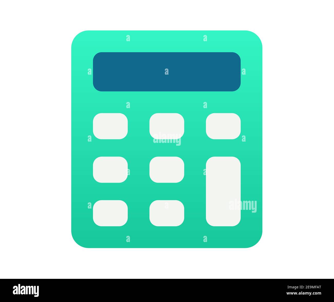 calculator calculate count single isolated icon with gradient style ...