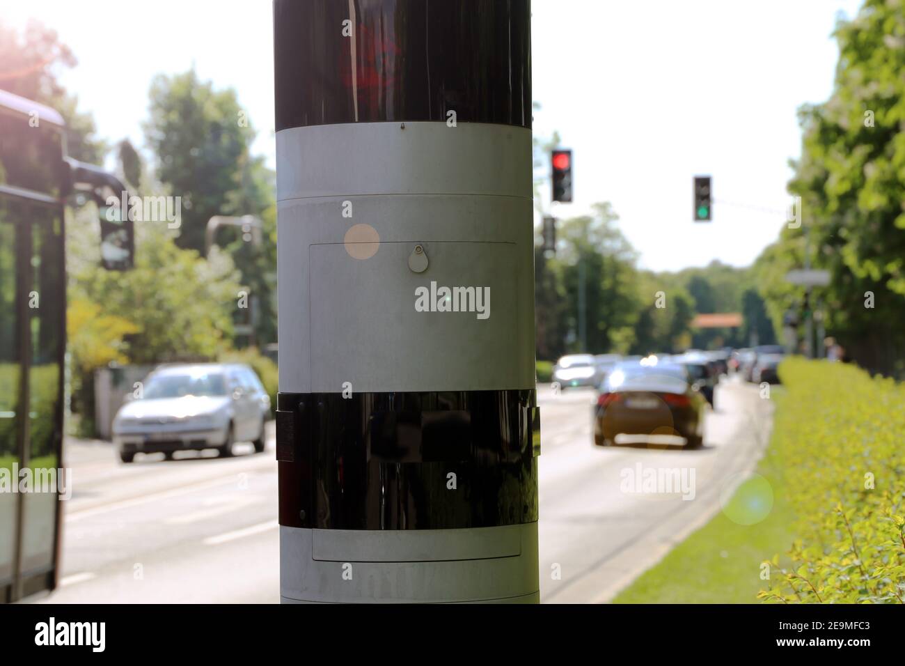 Close up of a speed trap (Germany Stock Photo - Alamy