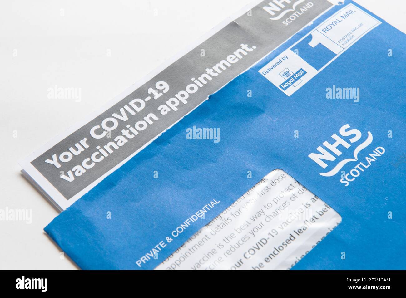 Blue envelope nhs hi-res stock photography and images - Alamy
