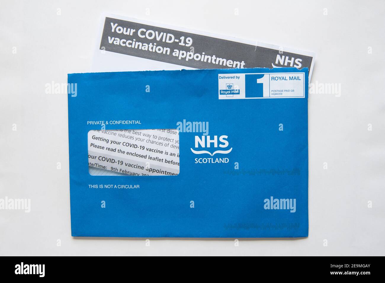 Covid-19 vaccination appointment letter for over-70s and clinically ...