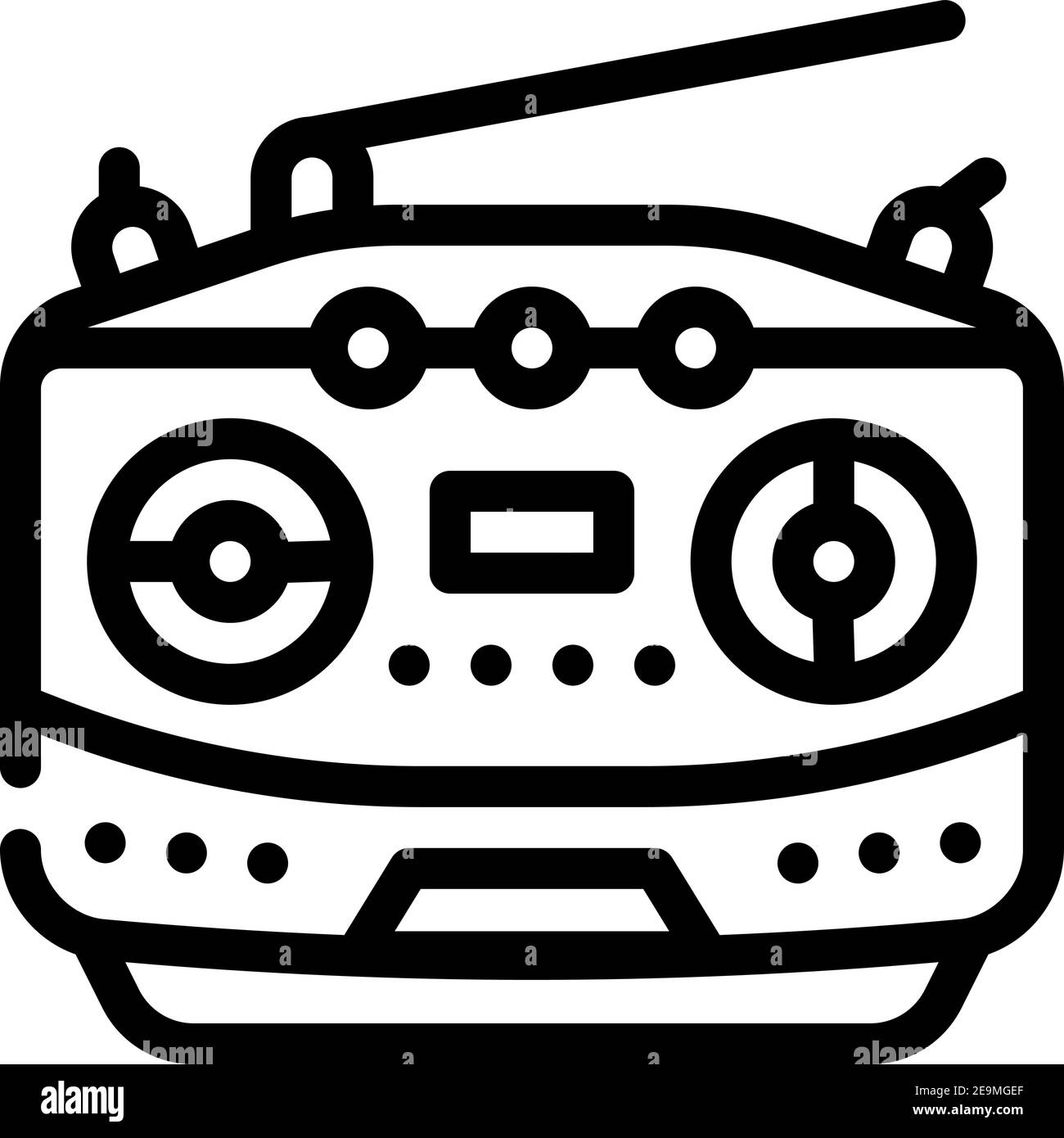 control panel line icon vector illustration flat Stock Vector Image ...