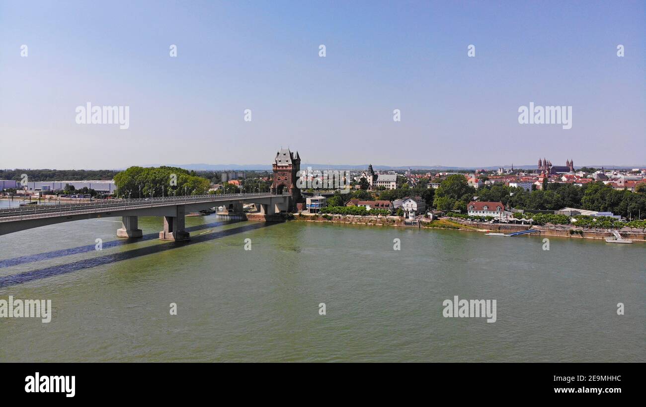 Aerial view of Worms, Rhineland-Palatinate, Germany Stock Photo - Alamy