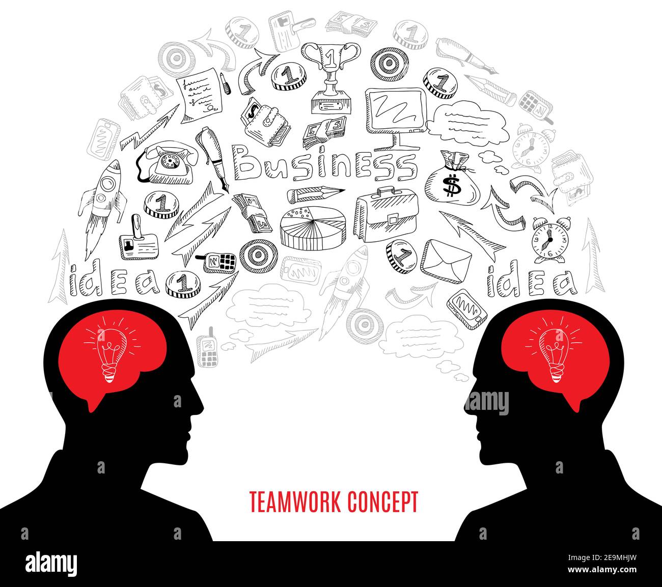 Successful Business Partners Teamwork Cooperation Strategy Concept