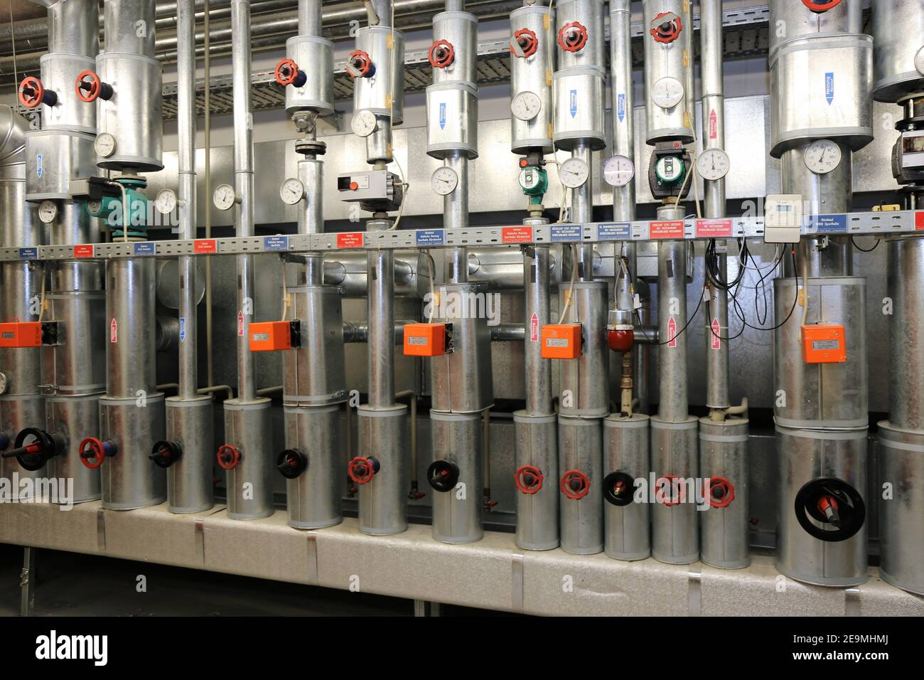 Actuators in a multipurpose hall Stock Photo - Alamy