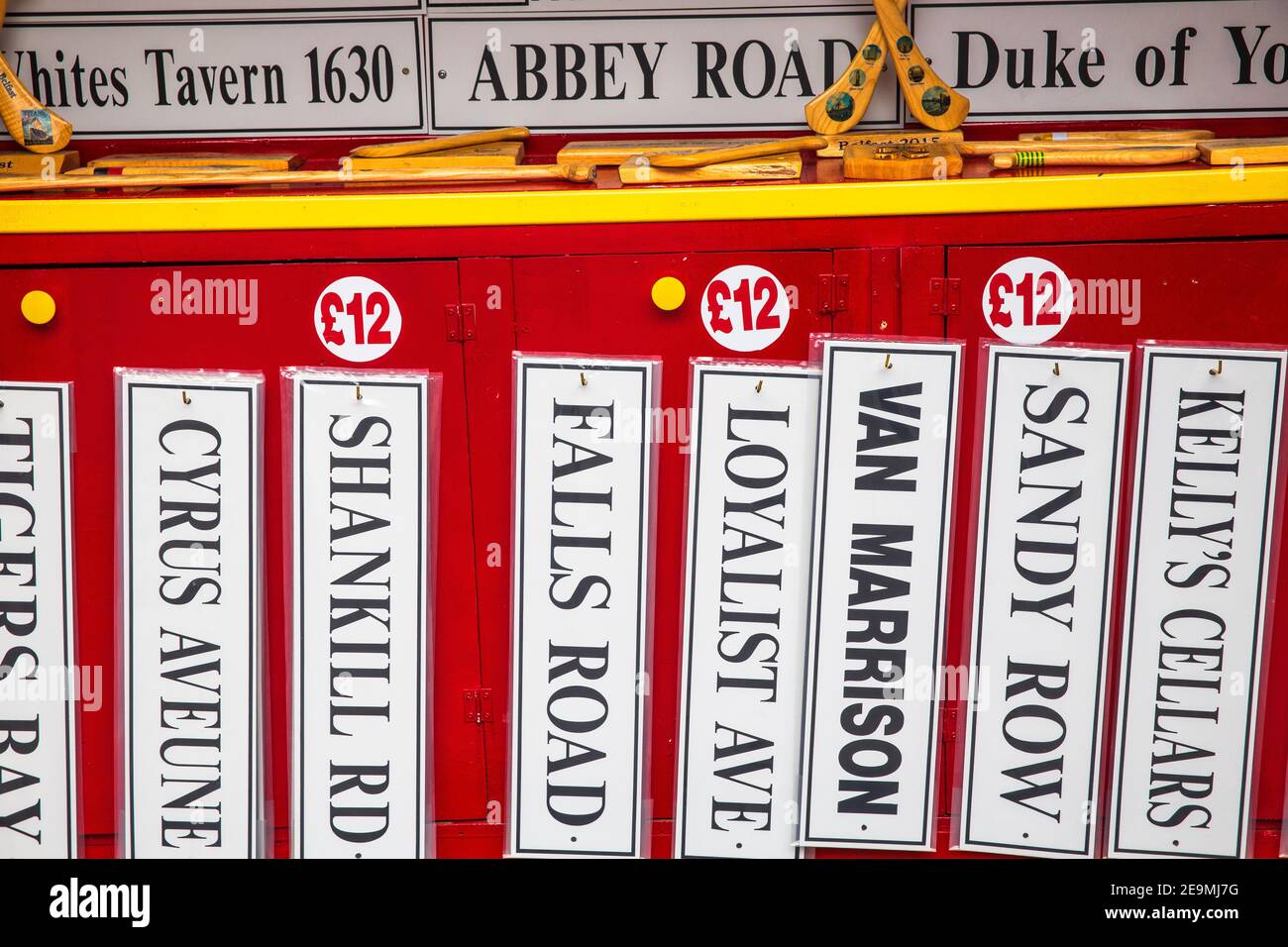United Kingdom, Northern Ireland, Belfast, Road signs Stock Photo - Alamy