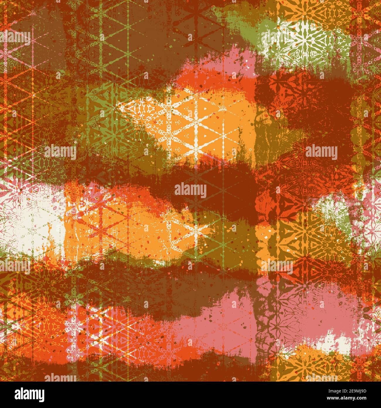 Seamless ugly color retro pattern for print Stock Photo - Alamy